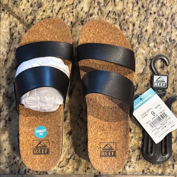 Reef | Shoes | New In Box Reef Black Cushion Vista Hi Sandals | Poshmark